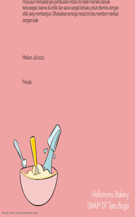 Pink Cookbook Cover (1) | PosterMyWall