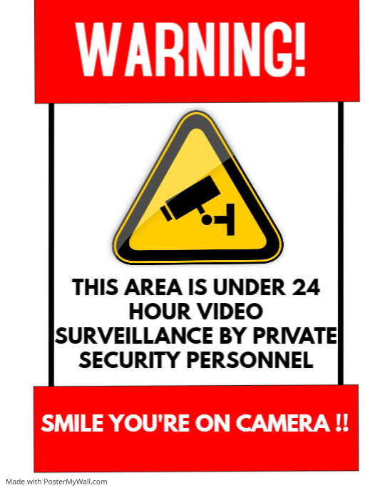 Copy of Photography warning | PosterMyWall