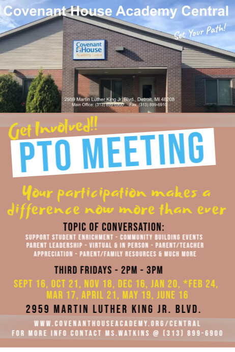 Copy of PTA Meeting Poster | PosterMyWall