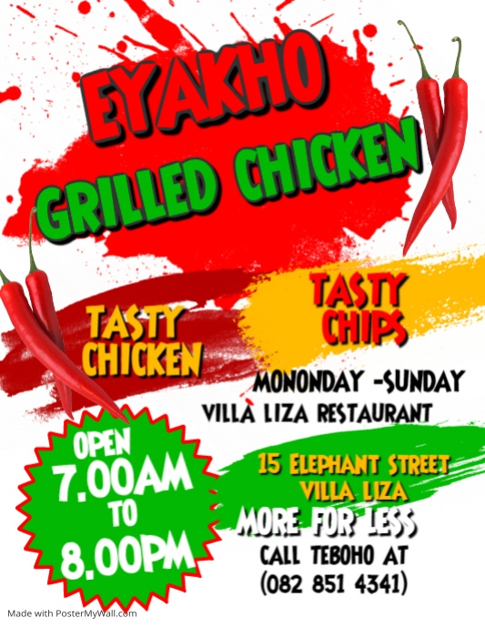 Eyakho Grilled Chicken | PosterMyWall