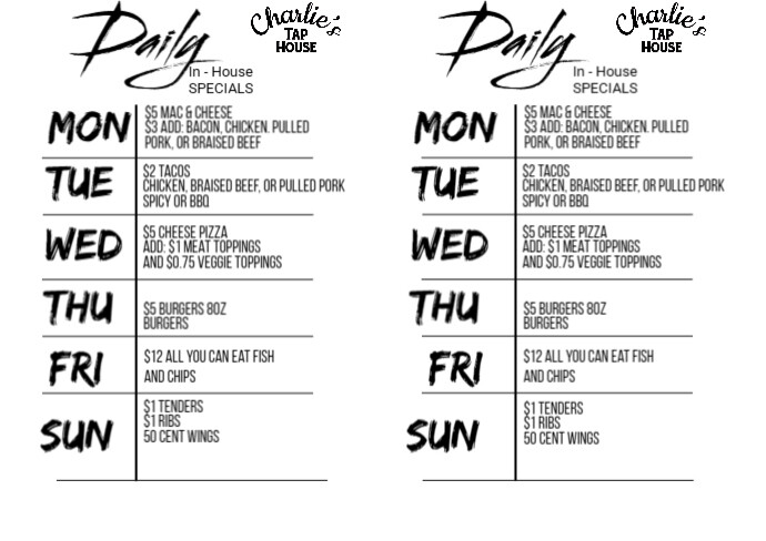 Daily Specials Menu Tabloid template (2) | PosterMyWall