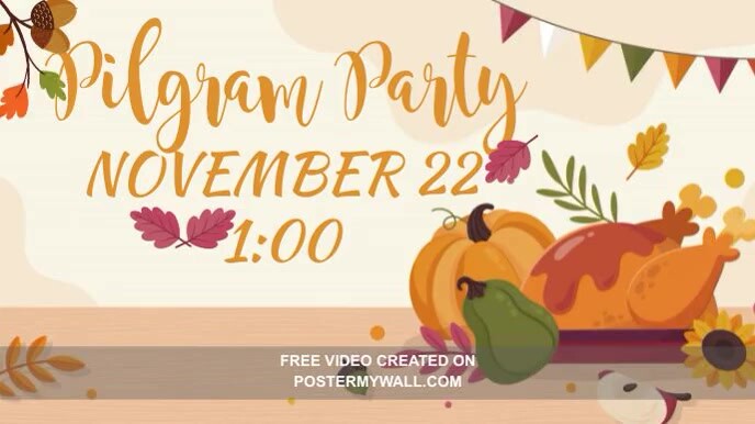 Thanksgiving Party Invitation | PosterMyWall