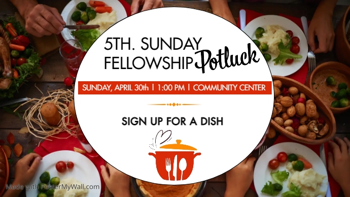 POTLUCK DINNER | PosterMyWall