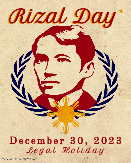 Rizal Day Poster Template | PosterMyWall