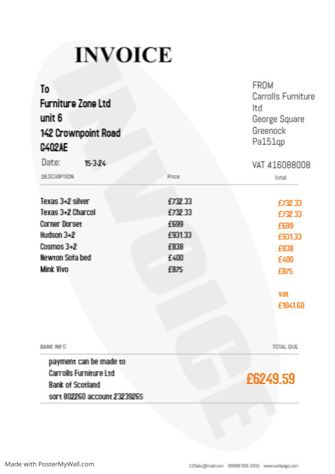 Copy of Invoice (1) | PosterMyWall