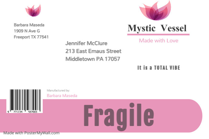 White and Pink Perfume Label | PosterMyWall