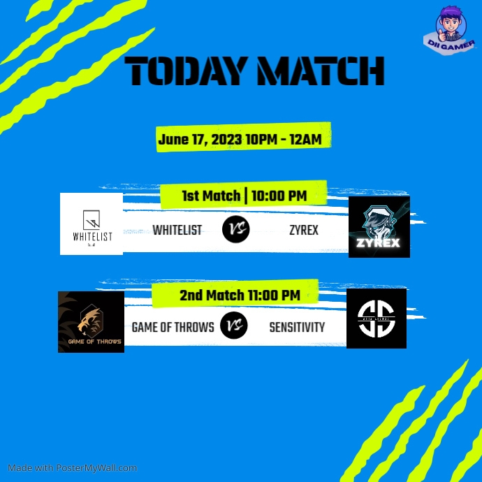 Copy of MATCH DAY 7 | PosterMyWall