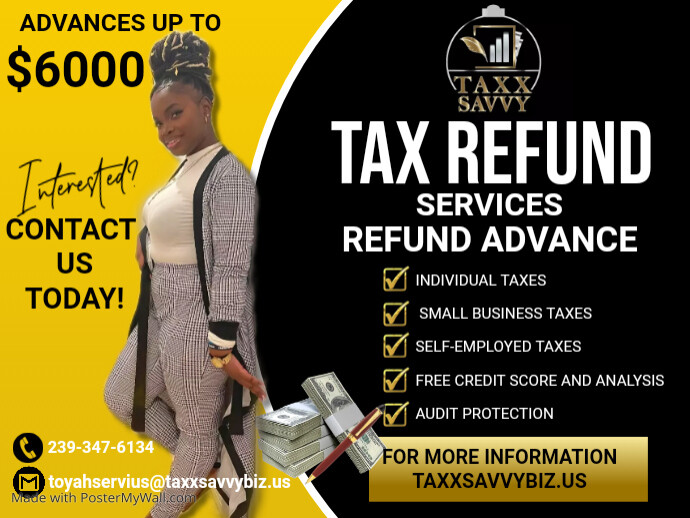 Tax refund services Instagram Flyer | PosterMyWall
