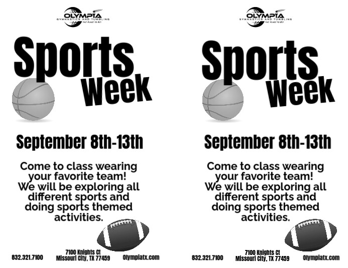 Sports Week | PosterMyWall