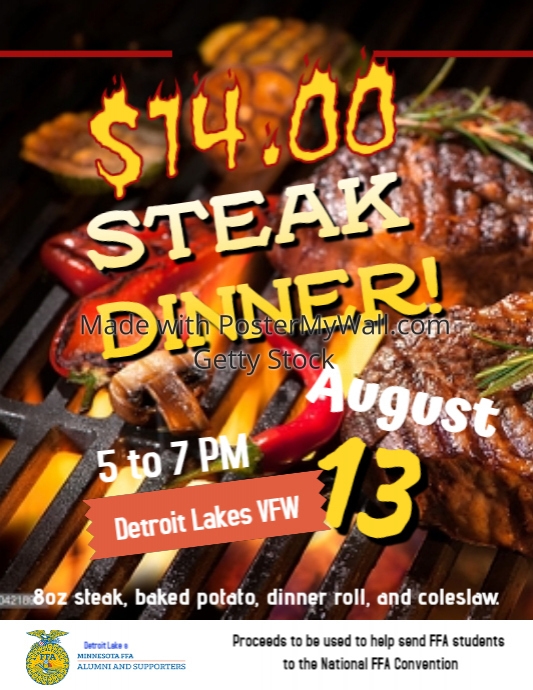 ffa steak night | PosterMyWall