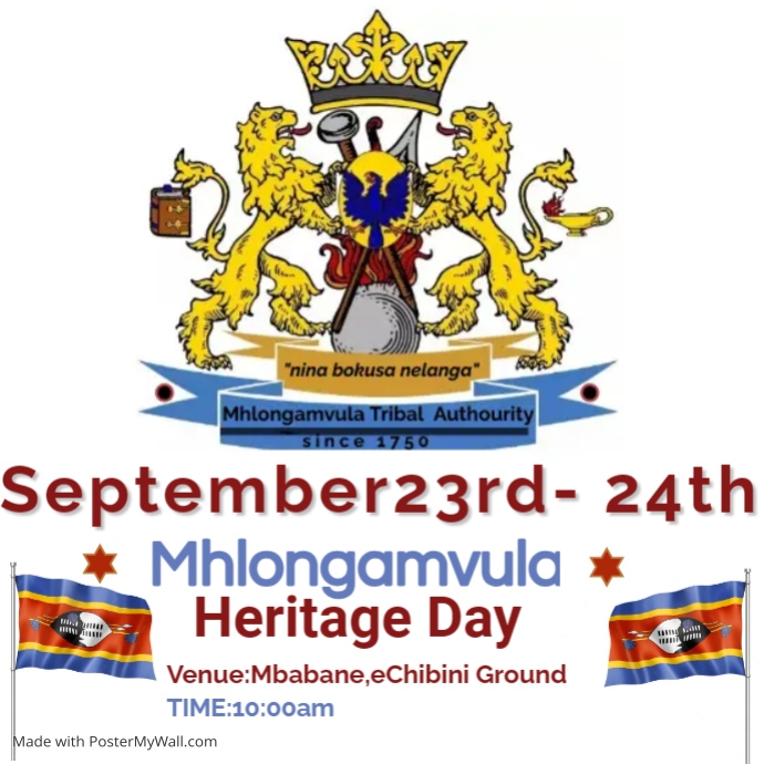 Copy of swaziland independence day | PosterMyWall