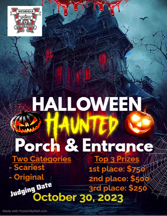 Haunted house halloween flyer template | PosterMyWall