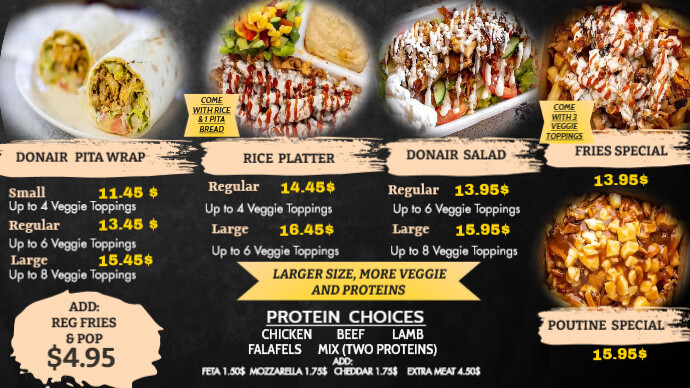 Order food online/ Restaurant menu | PosterMyWall