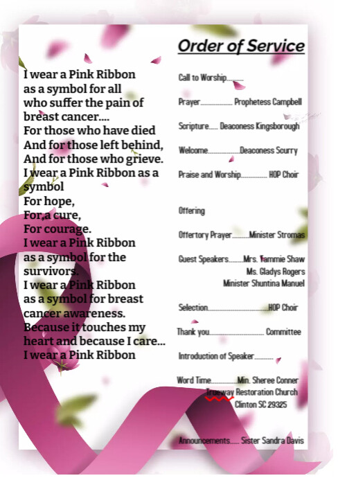 Pink sunday service | PosterMyWall