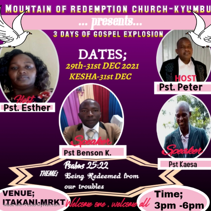 Copy of Church Event Poster Template | PosterMyWall