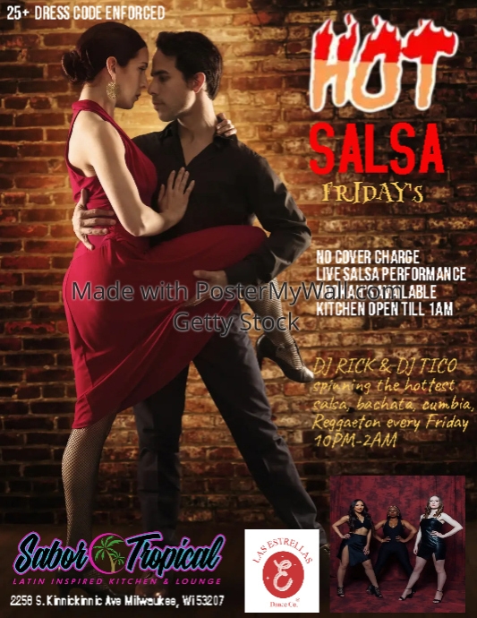 Copy of salsa dance flyer | PosterMyWall