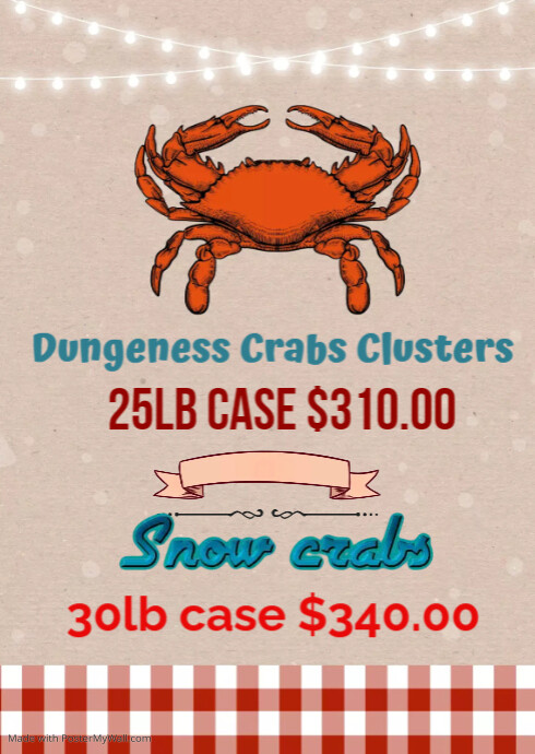 Crab feast theme invitation | PosterMyWall
