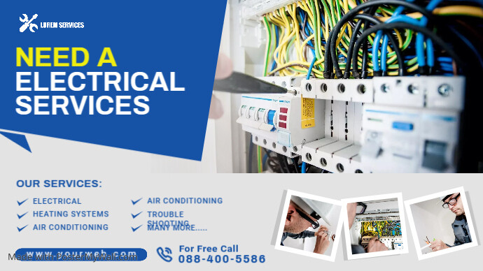 Electrical Services Twitter Post | PosterMyWall