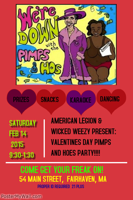 VALENTINES DAY PIMPS & HOES PARTY | PosterMyWall