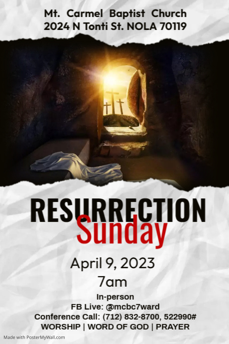 Copy of Resurrection Sunday | PosterMyWall