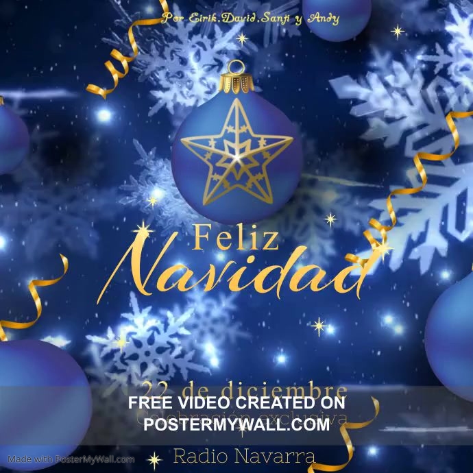 Copia de Blue Christmas Party Flyer v.6 | PosterMyWall