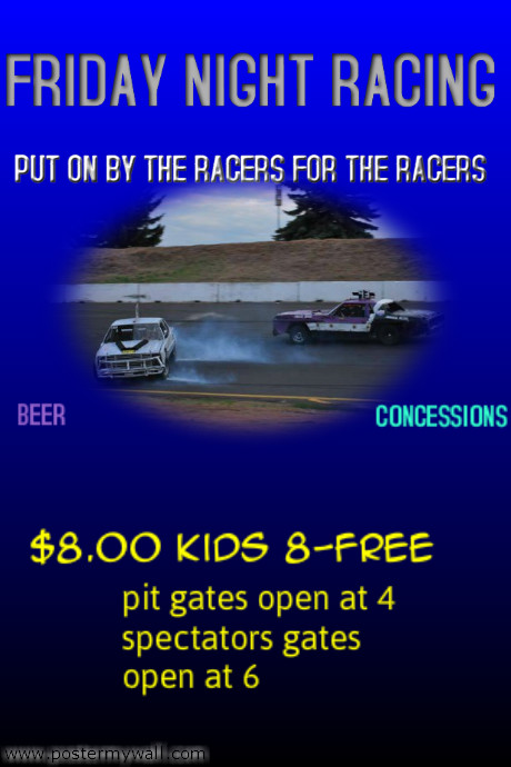 Friday Night Racing | PosterMyWall