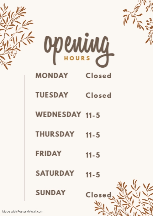 Business Hours Template | PosterMyWall