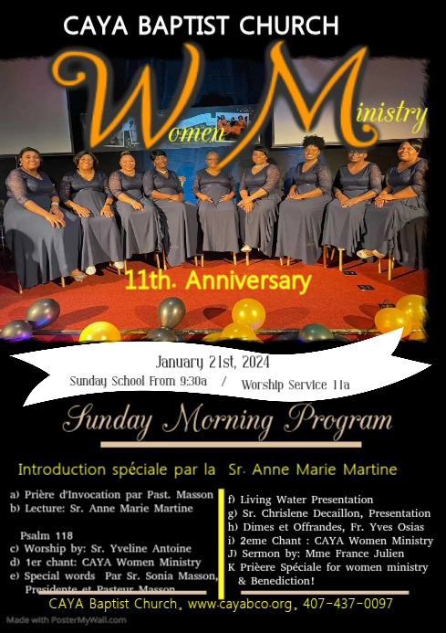 Copy of Gospel Chor Church Concert Flyer Pastors | PosterMyWall