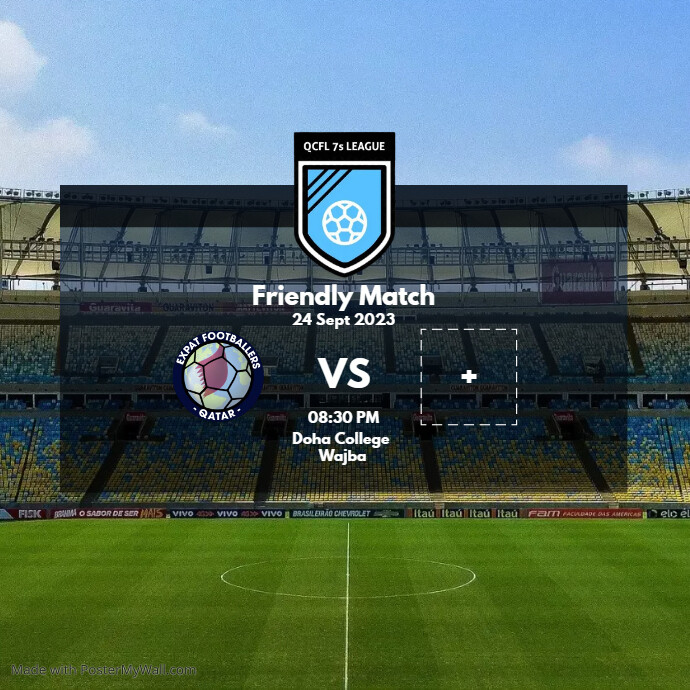 Football Team Lineups Board Template | PosterMyWall