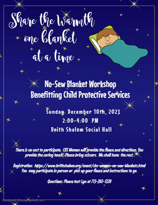 No-Sew Blanket Flyer 2 (1) | PosterMyWall