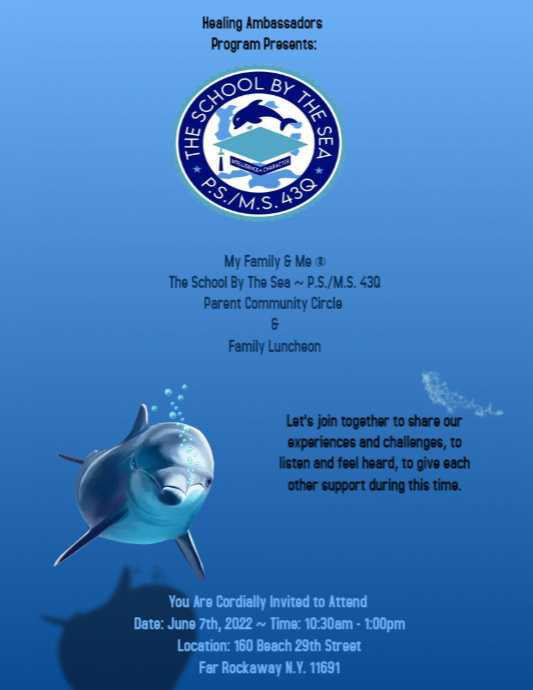 Copy of Copy of Swimming With Dolphins Poster | PosterMyWall