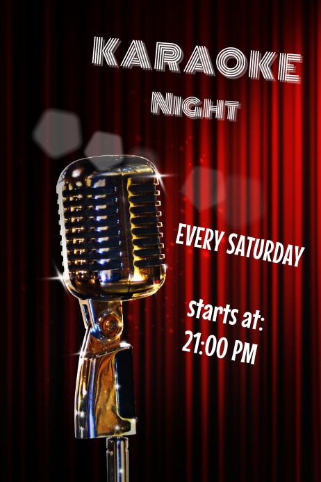 karaoke Template | PosterMyWall