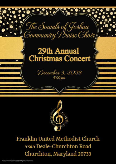 Copy of Gospel NIght Music Church Concert Event Flyer | PosterMyWall