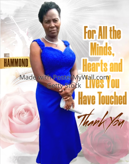 Copy of Ms Hammond Flyer Template | PosterMyWall