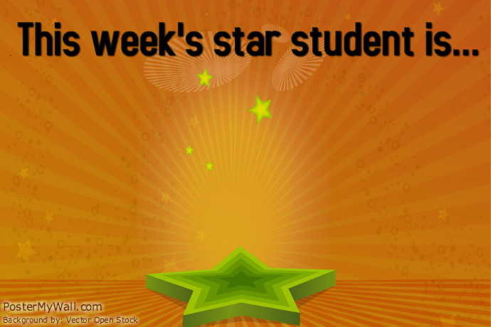 Star Student Display | PosterMyWall