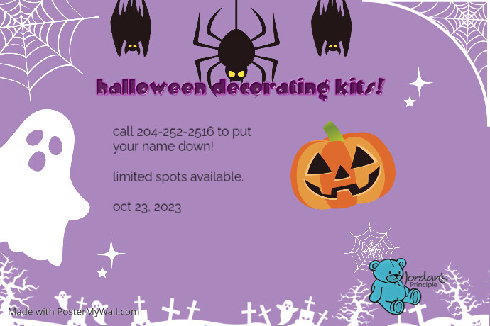 light purple Happy Halloween | PosterMyWall