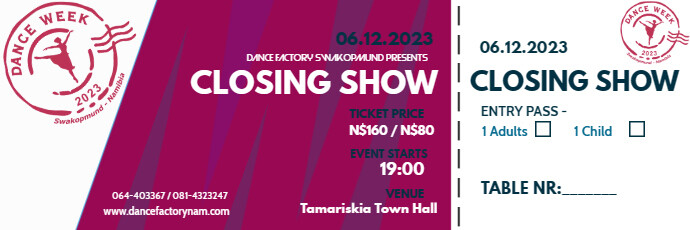 blue and white generic ticket party template | PosterMyWall