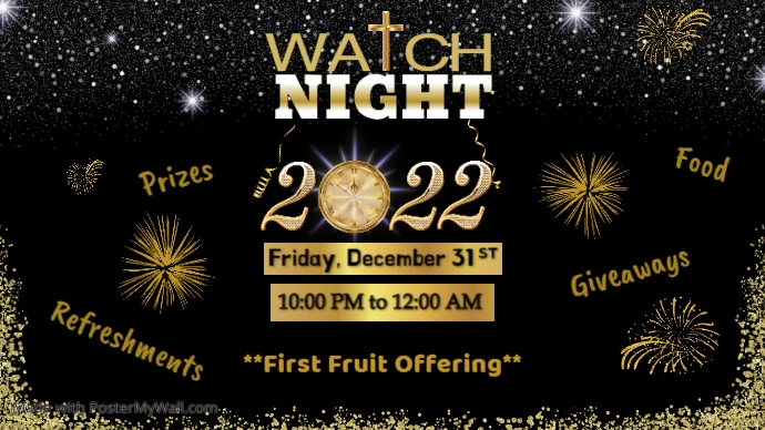 Watch Night Service 2022 | PosterMyWall