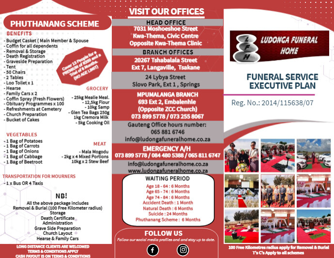 Copy of Ludonga Funeral Home Pamphlet | PosterMyWall