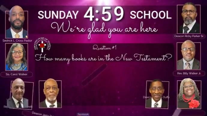 Sunday School church trivia countdown video | PosterMyWall