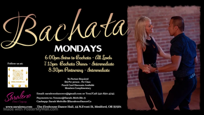 Copy of Bachata Mondays | PosterMyWall