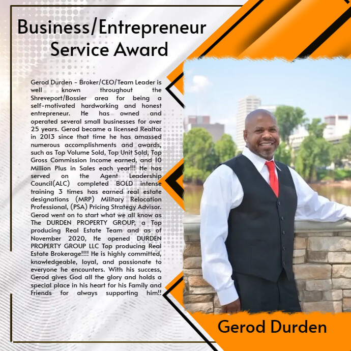 Copy of Gerod Durdon | PosterMyWall