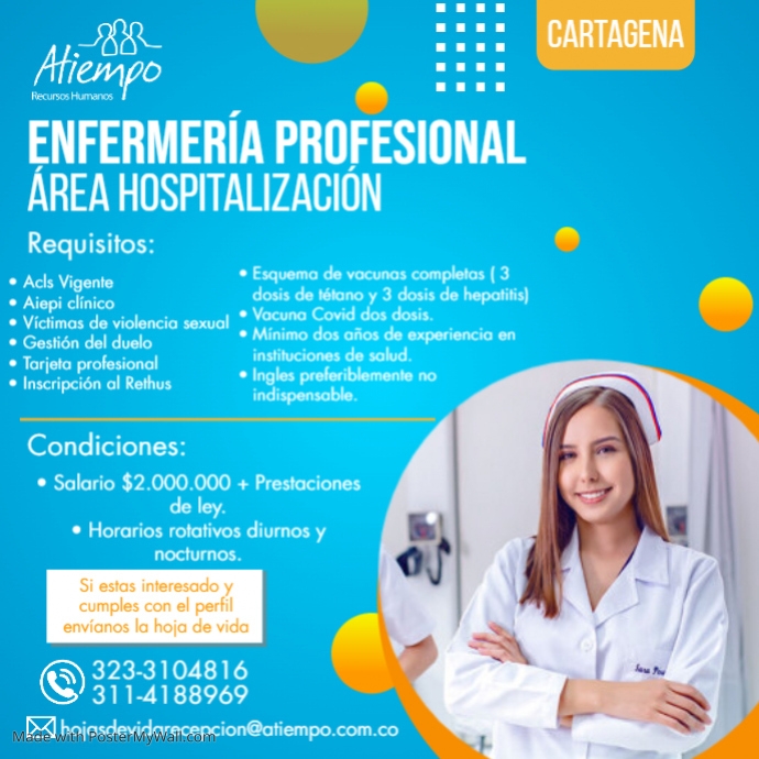 Copy of Enfermera pro | PosterMyWall