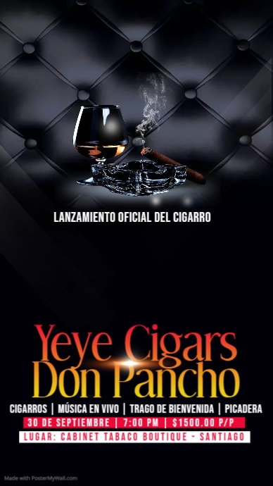 CIGAR & WHISKEY Flyer Template (2) | PosterMyWall