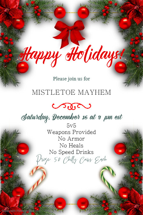 mistletoe mayhem | PosterMyWall