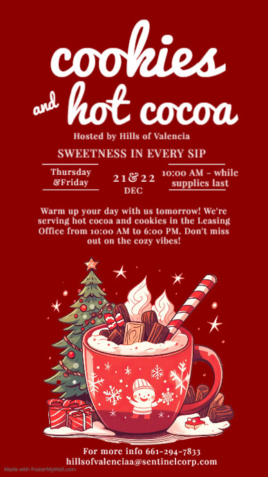 Hot Cocoa Bar Reminder | PosterMyWall