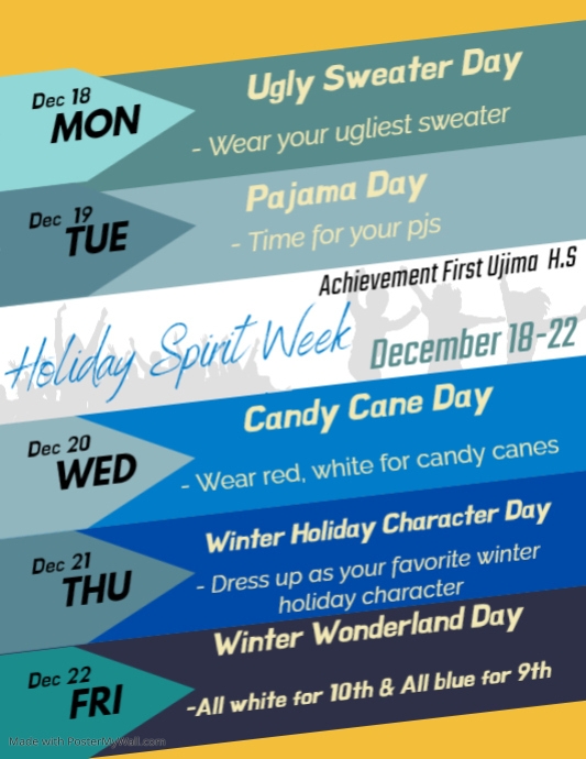 Spirit Week Flyer | PosterMyWall