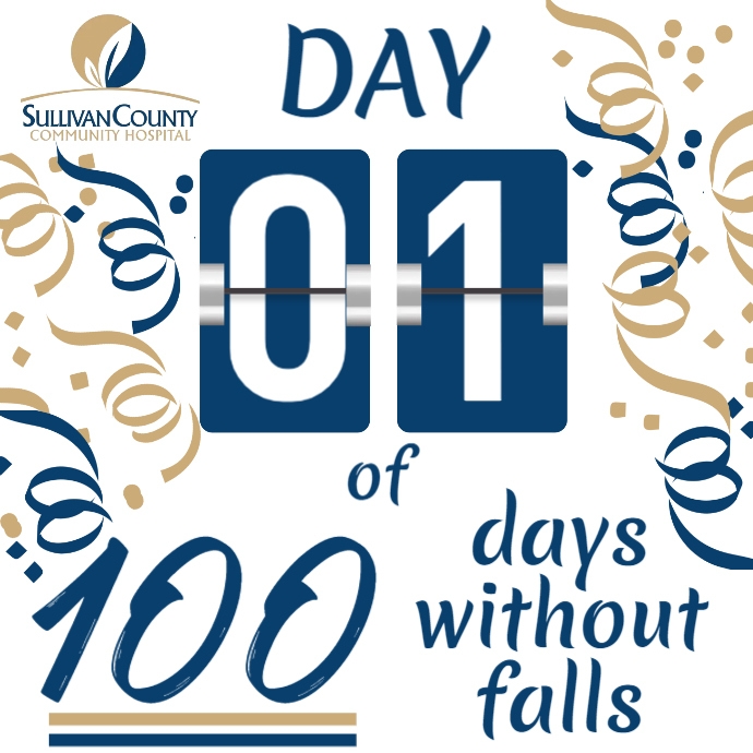 Copy of 100 Days without falls D3 | PosterMyWall