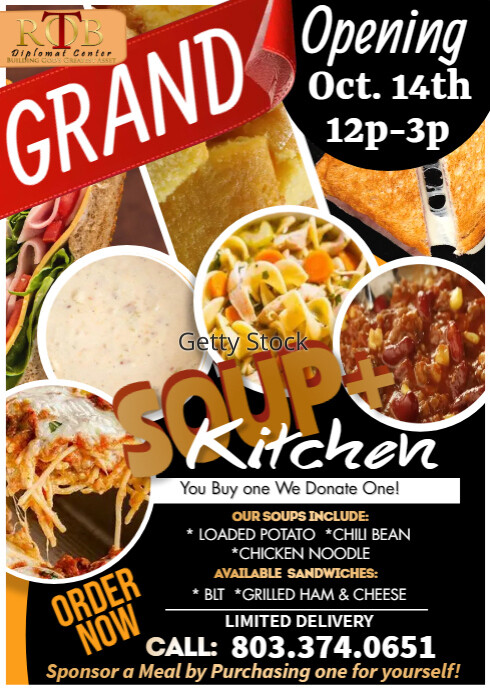 Copy of ROTB-Soup Kitchen | PosterMyWall