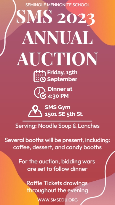 SMS 2023 Auction (story) | PosterMyWall